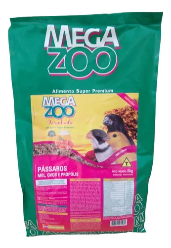 Megazoo Farinhada Para Pássaros Mel Ovos E Própolis 5kg | Parcelamento ... Megazoo Farinhada Para Pássaros Mel Ovos E Própolis 5kg | Parcelamento ...