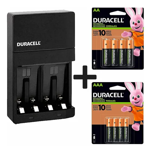Cargador Duracell 4 Aa Recargables 4 Aaa Recargables Envío Gratis