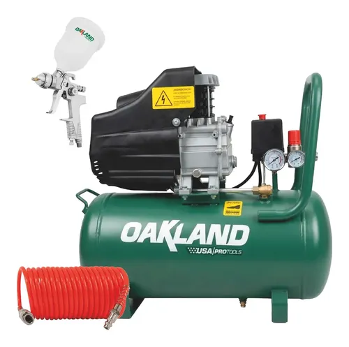 Compresor De Aire 50 Litros, 3.5 Hp Color Verde Fase Eléctrica Bifásica ...