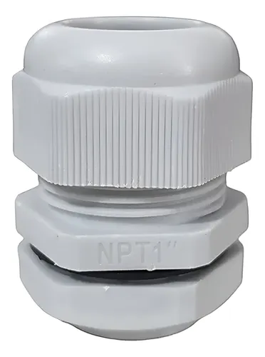 Conector Glandula Prensaestopa 1 Npt Blanco 1 Pza Blanco | Meses sin interés