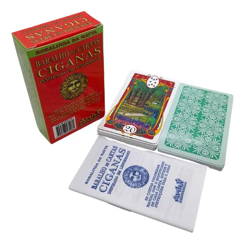 Mini Baralho De Cartas Ciganas Lenormand Com 36 Cartas Parcelamento Sem Juros