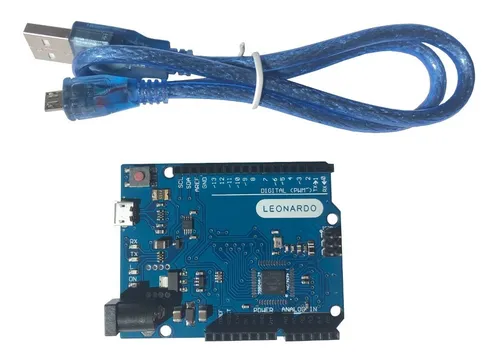 Placa Compatível Arduino Leonardo R3 Atmega32u4 + Cabo Usb ... Placa Compatível Arduino Leonardo R3 Atmega32u4 + Cabo Usb ...