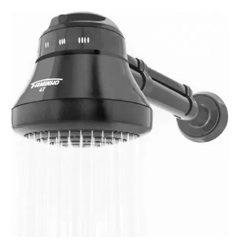 Ducha Fame Faminho Black 4t 220v 6 800w Com Cano De 30cm
