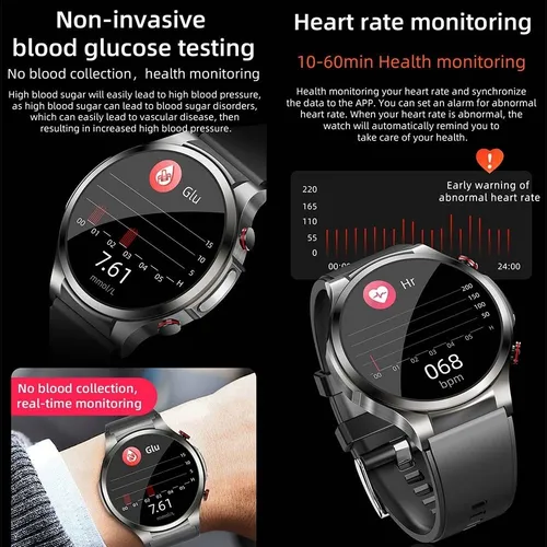 Reloj Inteligente No Invasivo De Ecg+ppg De Azúcar En Sangre en venta ... Reloj Inteligente No Invasivo De Ecg+ppg De Azúcar En Sangre en venta ...