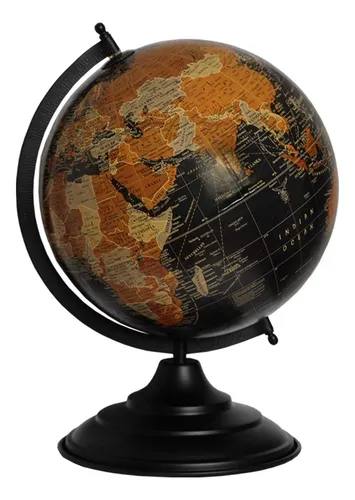 Globo Terreste Mesa Mapa Mundi Giratório Decorativo Luxo Frete Grátis