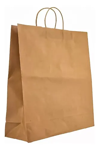 Bolsas De Papel Kraft 21x27x11cm Pack 12 Unidades Cuotas Sin Interés