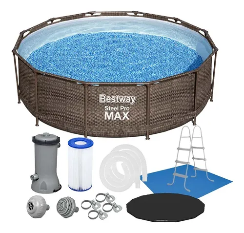 Piscina Estrutural 9.150l Deluxe Completa Acessórios Bestway | Frete grátis Piscina Estrutural 9.150l Deluxe Completa Acessórios Bestway | Frete grátis
