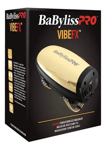 Massageador Babyliss Pro Vibe Fx Gold - Bivolt Dourado | Parcelamento sem juros
