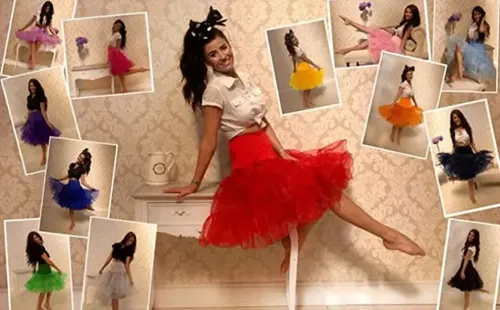 Vestidos De Tutú De Crinolina Con Falda De Tul Suave For . | Meses sin ...