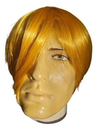 Peruca Sintética Curta Loira Para Anime Cosplay Fantasia Mercadolibre