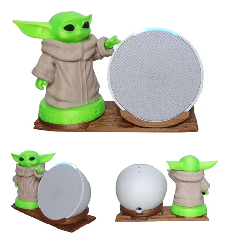 Suporte Alexa Echo Pop Baby Yoda Mandalorian Star Wars Stand Suporte Alexa Echo Pop Baby Yoda Mandalorian Star Wars Stand