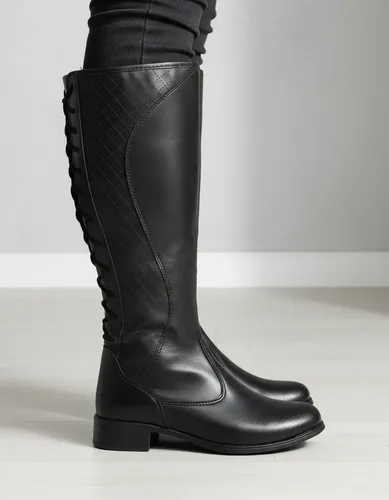 Bota Feminina Cano Alto Longo Montaria Influencer Inverno | MercadoLivre