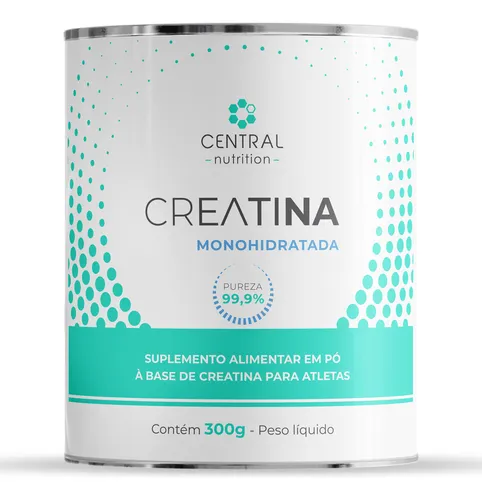 Creatina Monohidratada Central Nutrition 300g Sabor Neutro Frete Grátis