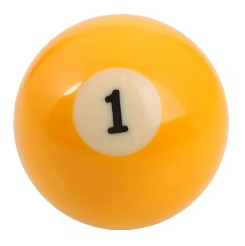 Bola De Billar Numero 1 Amarilla (repuesto) - Dm | Meses sin intereses Bola De Billar Numero 1 Amarilla (repuesto) - Dm | Meses sin intereses