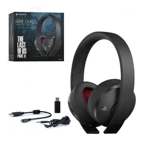 Headset Sony Série Ouro Sem Fio Edição The Last Of Us Ii 7 1