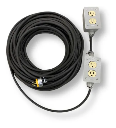 Multicontacto Extensión Calibre 12 Uso Rudo 100 Metros 4 Con | Envío gratis