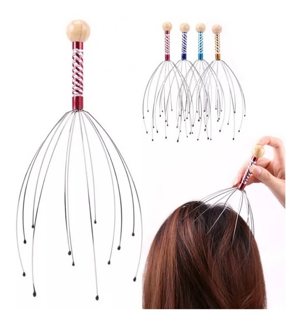 Massageador De Cabeça 12 Hastes Terapia Coroa Anti Stress Mercadolivre