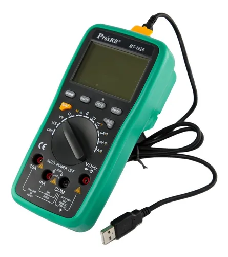 Multimetro Tester Digital Pro'skit Usb Pc Compu 1820 1° Htec Multimetro Tester Digital Pro'skit Usb Pc Compu 1820 1° Htec
