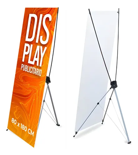 Porta Banner Display Base Metálica Para Lona 80x180cm | MercadoLibre