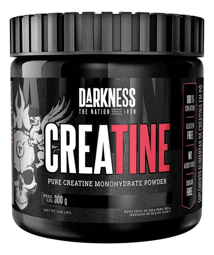 Creatina Monohidratada 300g Pura Darkness Frete Grátis