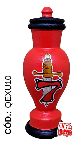 Quartinha Exu Umbanda Candomblé Orixá Barro Temática