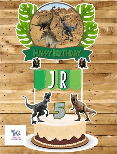 Cake Topper Dinosaurios Adorno Para Tortas Personalizados En Venta En
