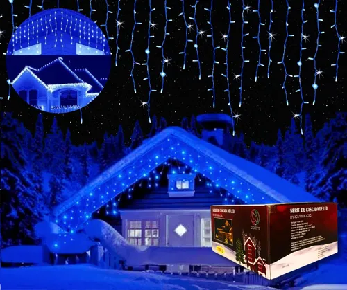 Serie Navideña Cascada 1000 Led 16m Diferentes Colores Meses Sin