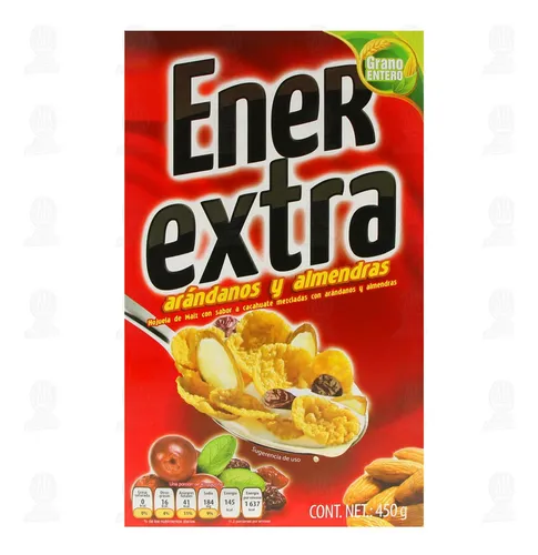 Ener Extra Cereal Extra Hojuelas Con Arandanos Y Almendras Ener Extra Cereal Extra Hojuelas Con Arandanos Y Almendras