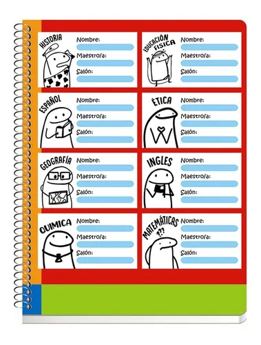 16 Etiquetas Escolares Para Libros Y Libretas Meses Sin Intereses