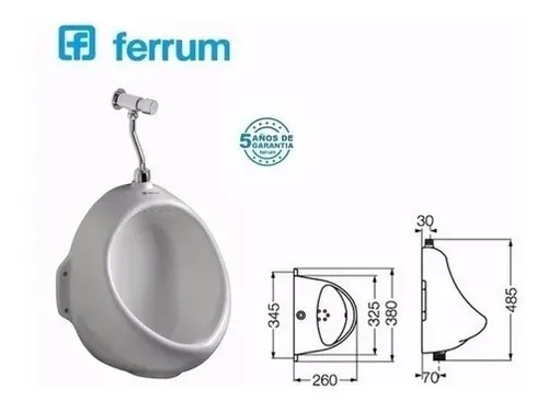 Mingitorio Oval Ferrum Pared Mtn Sanitario Urinario Baño En Venta En