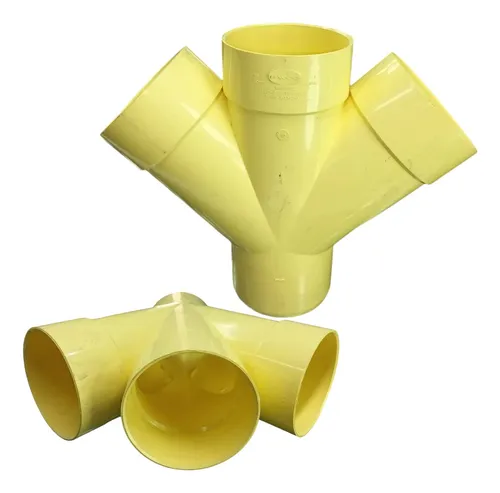 Yee Doble 4 Pulgadas Pvc Norma Amarillo (aguas Negras(tienda | MercadoLibre