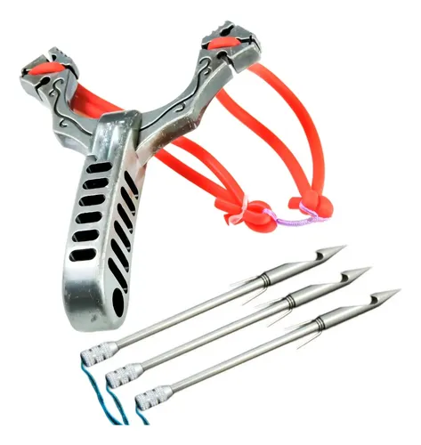 Atiradeira De Pesca Profissional Metal M6r + 3 Setas Dardos ...