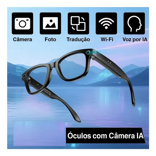 Óculos Inteligente Tradução Grava Video Gpt Bluetooth W610 ...