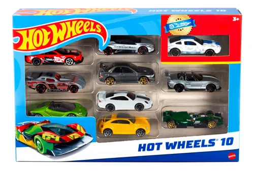 Pack 10 Autos Hot Wheels Básicos