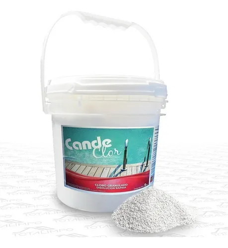 Cloro para piscinas Cande Clor Cloro 60 granulado en balde de 5kg x ... Cloro para piscinas Cande Clor Cloro 60 granulado en balde de 5kg x ...