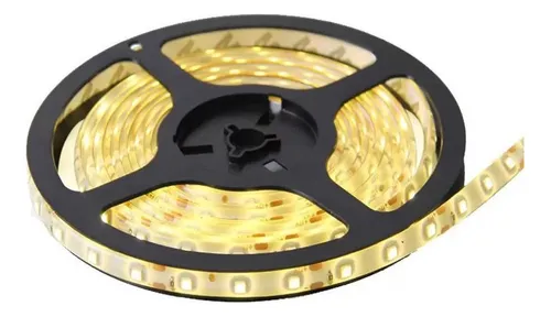 Tira Led 5050 De 5 Metros Con Silicona Blanca Cálida Ip65 Mercadolibre