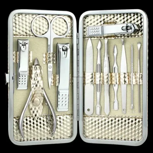 Set Manicura Y Pedicura 16 Piezas Con Estuche Metálico .zz6 | Meses sin ...