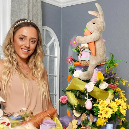 Adorno Conejito Con Zanahoria Para Pascua Y Primavera | Meses sin interés