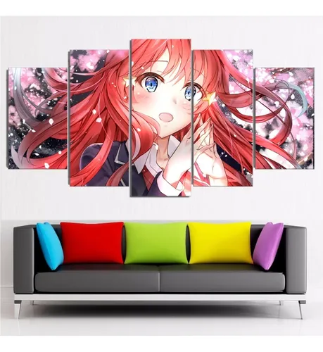 5 Cuadros En Canvas De Nakano Ichika Anime Quintillizas Meses Sin Interés