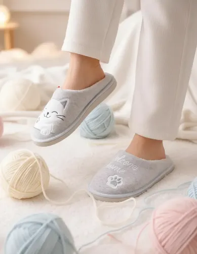 Margon Pantuflas Gatito Piel Clásicas | Envío gratis