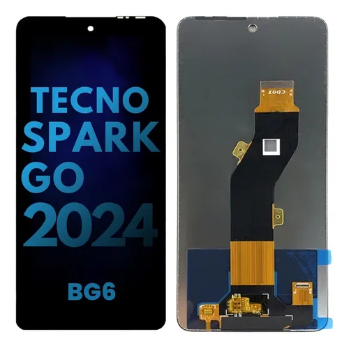 Tela Display Touch Frontal Cristal Tecno Spark Go 2024 Bg6 ... Tela Display Touch Frontal Cristal Tecno Spark Go 2024 Bg6 ...