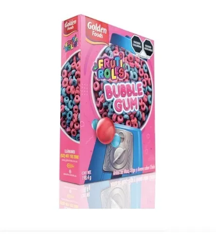 Cereal Fruti Rolls Bubble Gum 198g Golden Foods Importado Mercadolibre
