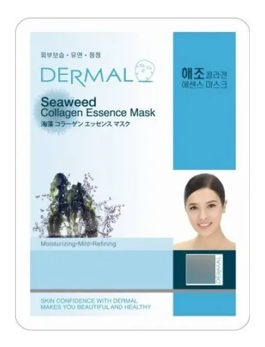 Mascarilla Coreana Dermal Seaweed 50 Piezas 23g Envío Gratis