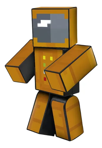 Boneco Zoom Turma Do Problems 35cm Articulado Minecraft Boneco Zoom Turma Do Problems 35cm Articulado Minecraft