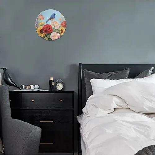 Prato Decorativo Floral Papoulas Para Parede Estilo Retro | MercadoLivre