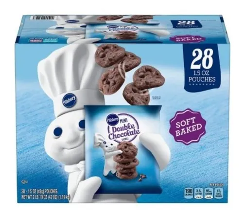 Galletas Pillsbury Soft Baked Mini Double Chocolate 28 Packs Envío Gratis