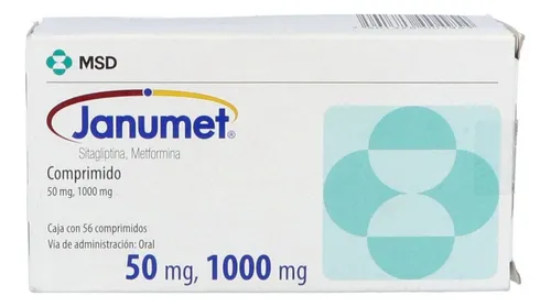 Janumet 50 Mg 1000 Mg 56 Tabletas Meses Sin Intereses