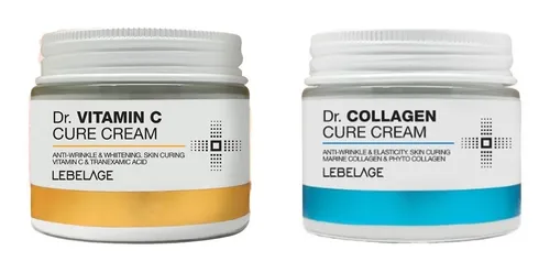 Crema Facial Coreana Dr Cure Colageno Vitamina C 2pz