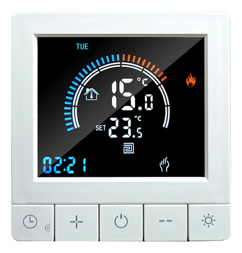 Programmable Digital Thermostat With Child Lock Lcd Display | MercadoLivre Programmable Digital Thermostat With Child Lock Lcd Display | MercadoLivre