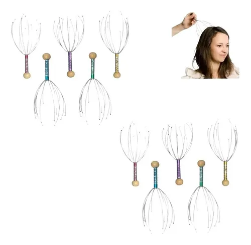 Kit 10 Massageador De Cabeça 12 Pontas Anti Stress Terapia Mercadolivre